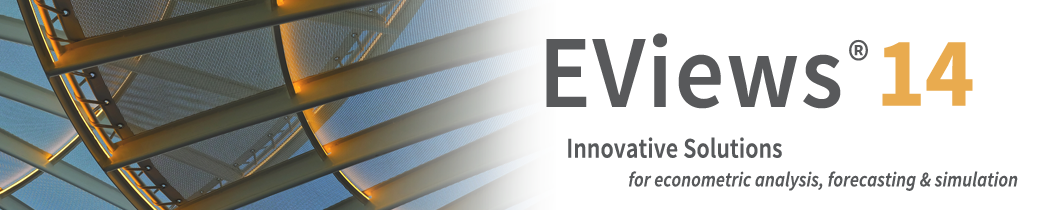 首页 - EViews 14 - 计量经济学软件