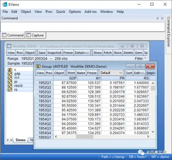 EViews演示01-将数据导入 EViews - EViews 14 - 计量经济学软件